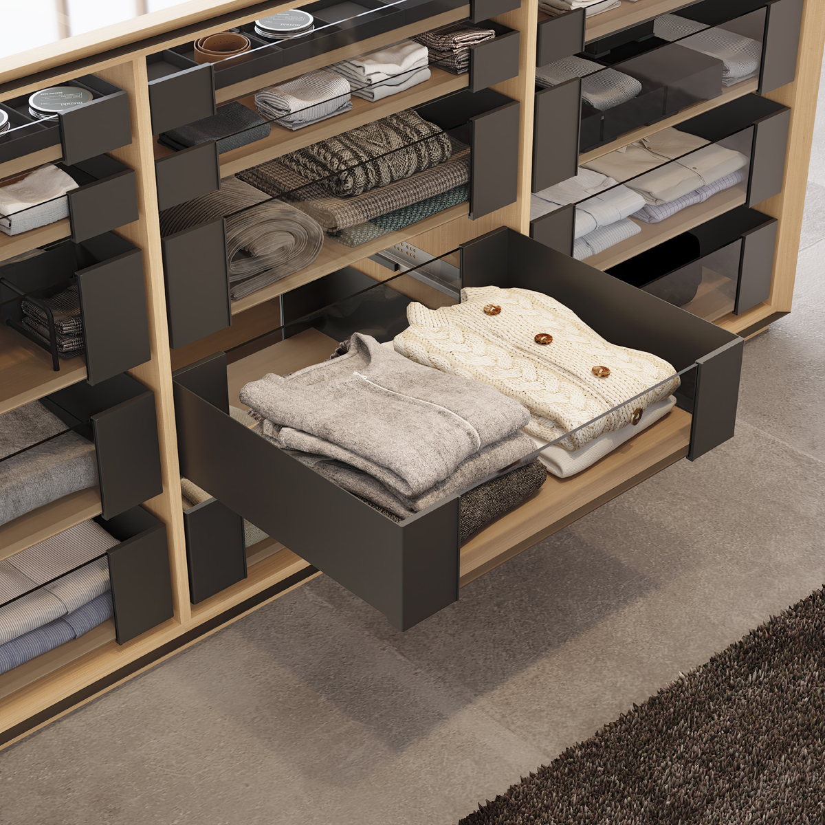 Chic Line lade - softclose - 175 hoog | 322.00 mm | 400-500 mm | A321943