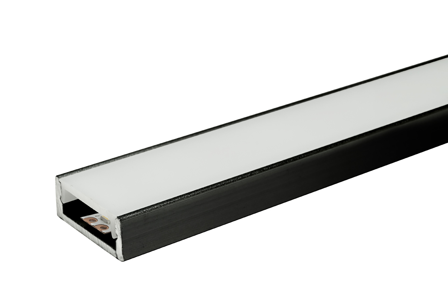 Led inbouw profiel - paris - zwart - 3000mm - incl. opaal afdekprofiel ...