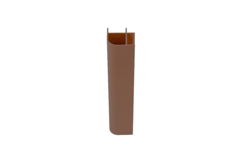 Plinthoekprofiel 16mm plint - mahonie - 90° buitenhoek - 2500mm